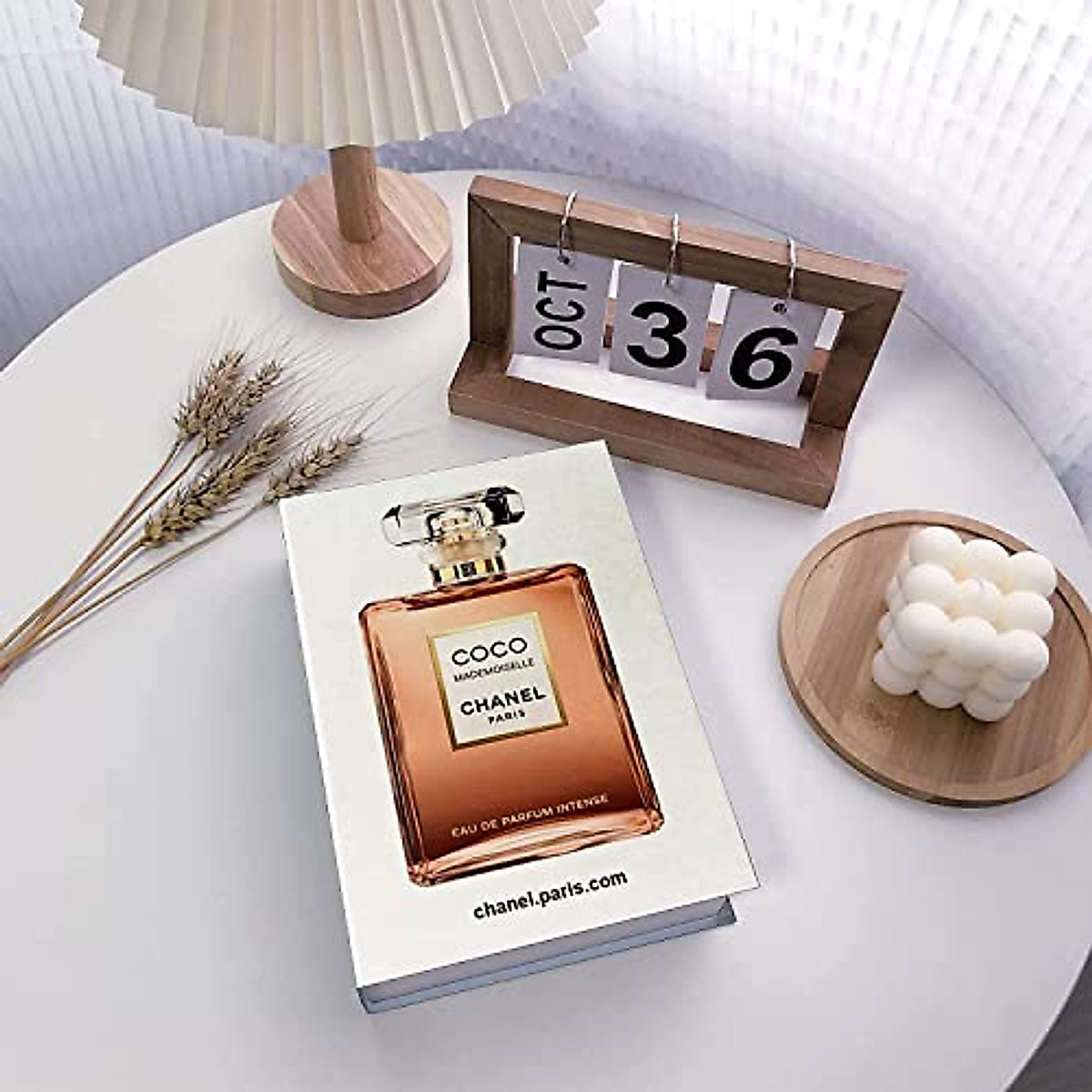 Decorative Books Bundle of Designer Book Decor Inspired CARDBOARD BOX – Fashion Design NO PAGE FAKE Books for Display, Office & Rustic Home Decor, Bookshelf, Modern Farmhouse Decor, Coffee Table Books