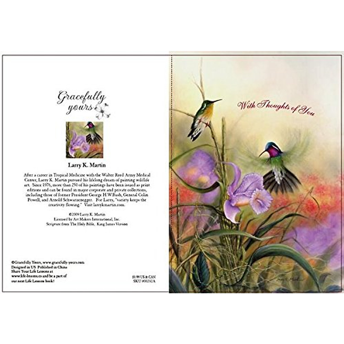 Gracefully Yours Thinking of You Simpler Times Greeting Cards featuring Larry Martin, 12, 4 designs/3 each with Scripture Message