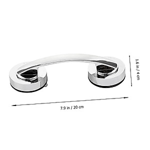 2pcs No Punch Handle Grip Shower Handle Support Grip Rail Bar with Suction Cup Suction Cup Handle Kitchen Knob Suction Handle Bar Glass Door Pull Suction Cup Door Handle