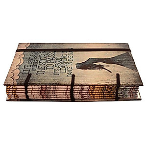 Purpledip Vintage Journal 'Dancing in The Rain': Handmade Paper Diary Notebook in Digital Print Hard Cover (11308)