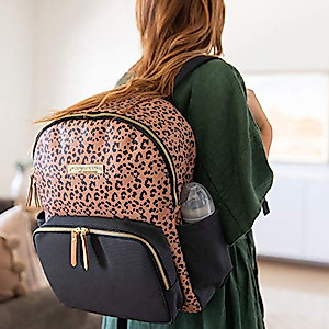 Petunia Pickle Bottom District Backpack | Baby Bag | Baby Diaper Bag for Parents | Baby Backpack Diaper Bag | Stylish, Spacious Backpack for On-The-Go Modern Moms & Dads | Shower Gift | Leopard/Black