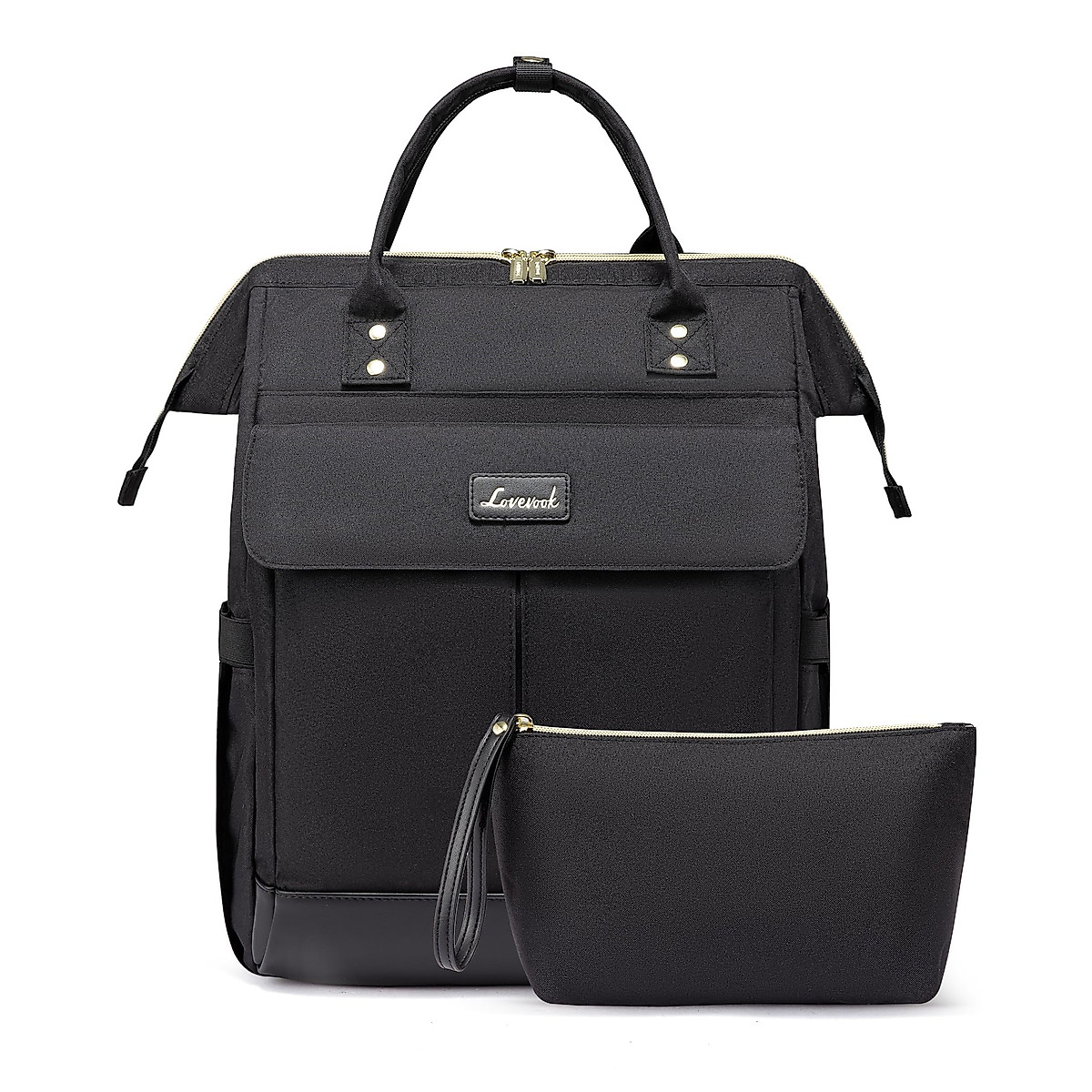 LOVEVOOK Laptop Backpack for Women,15.6 Inch Work Travel Backpack with Charging Port, Teacher Nurse Bag With Organizer Pouch Fashion Daypack Computer Backpack for Business College