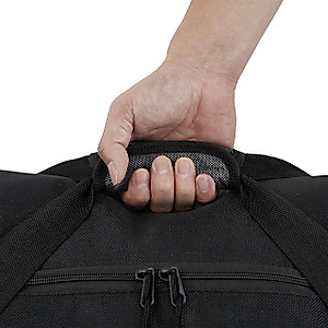 Travelers Club 32-Inch Collapsible Expandble Travel Rolling Duffel Bag, Black/Gray