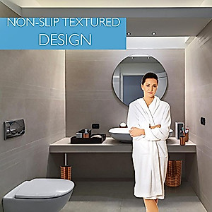 SereneLife 6 Piece Bathroom & Sink Accessory Set - Bronze Finish Modern Vanity Accessories Kit Include Tumbler, Toothbrush & Toilet Brush Holder, Lotion Dispenser, Soap Dish & Trash Bin - SLBATAC05