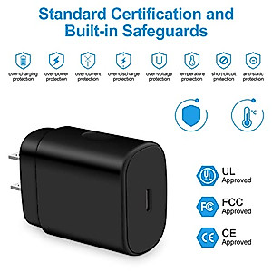 25W Samsung Super Fast Charger Type C Charging Block for Samsung Galaxy S23/S22 Ultra/S21 FE/A54/A34/A14 5G/A13/Z Fold 4/A53/A03s,Pixel 7,2Pack USBC Box Power Adapter 6FT Android Phone Charger Cable