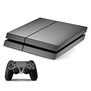 LidStyles Vinyl Protection Skin Kit Decal Sticker Compatible with Sony PS4 Original Console (MTS #2 (Silver))