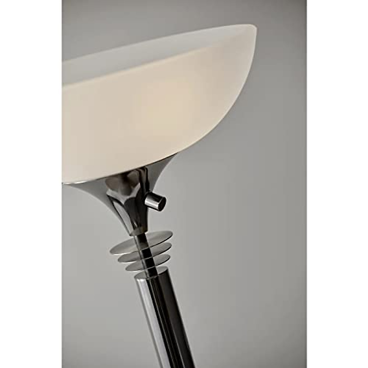 Adesso Home 5120-01 Transitional Two Light Floor Lamp from Metropolis Collection Finish, Black Nickel