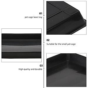 Dog Crate Replacement Pan- Plastic Pet Cage Cleaning Tray- Cage Tray Plastic Base Tray for Rabbit Dog Cat 43x28cm