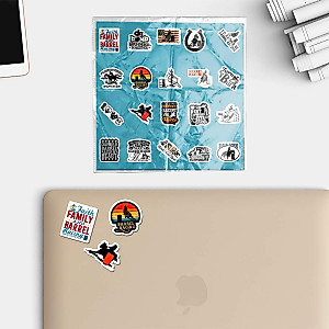 20 PCS Stickers Pack Barrel Aesthetic Racing Vinyl Colorful Waterproof for Water Bottle Laptop Scrapbooking Luggage Guitar Skateboard