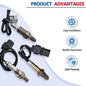 Maxfavor 2Pcs Oxygen Sensor Upstream and Downstream Replacement for Ford Focus Fusion 2012 2013 2014 2015 1.6L 2.0L,for 2015 Lincoln MKC 2.3L O2 Sensor 234-5113 234-4575 02 Sensor