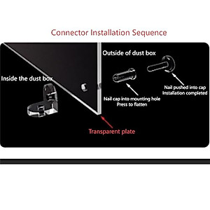 Transparent Acrylic Display Case for Lego 42133 Telescopic Boom Forklift Dustproof Display Case (Model not Included) (3mm)