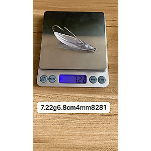 10pcs Unpainted Simulation Fishing Lure Blank topwater Freshwater VIB Bait Trout Salmon 68mm 7.2G Lure Body with Hook Free Eye 8281