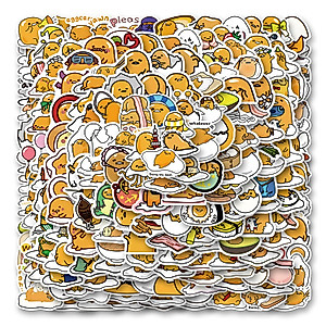 Gudetama Stickers 210pcs Japanese Lazy Egg Stickers Stickers,for Water Bottle,Laptop,Luggage，Phone,Skateboard Stickers for Teens Girls Kids Vinyl Stickers
