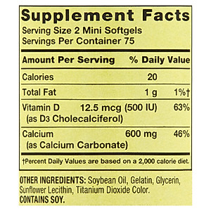 LUAL 45 Diabetes Decoded Bundle with Spring Valley Calcium 600 mg with Vitamin D3 | Small Calcium Pills | Calcium Softgels | 150 Mini Softgels | Calcium Carbonate 600 mg | Calcium Supplement 600 mg