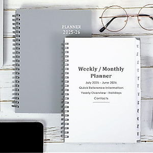 2023-2024 Planner - Weekly & Monthly Academic Planner 2023-2024, July 2023 - June 2024, 6.25" × 8.3", Tabs, Inner Pocket, Strong Twin-Wire Binding, Improving Your Time Management Skill