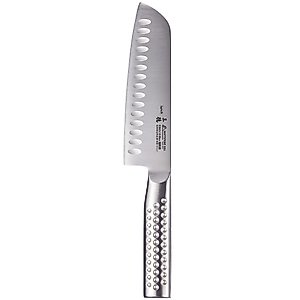 Santoku Knife - MATTSTONE HILL 7" Hollow Edge Asian Knife, Chef Knife, Kitchen Knife, Vegetable Knife, German Steel, 304 Stainless Steel Handle