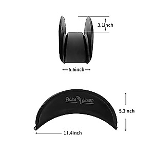 FLORA GUARD High Carbon Steel Hose Hanger Wall Mount Garden Hose Holder Hose Bracket, Garden Hose Holder,Metal, Wall Mount (Black)