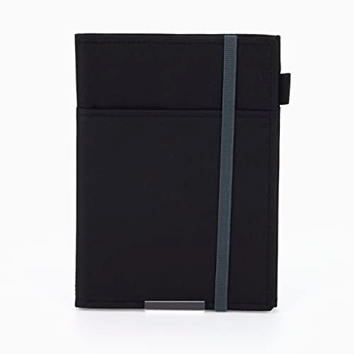 Kokuyo Systemic Cover Notebook, with One A5 (5.8" X 8.3"), B 6mm Ruled, 28 Lines, 50 Sheets, Twin Ring Edge Title Notebook, Black, Japan Import (NO-685B-D)