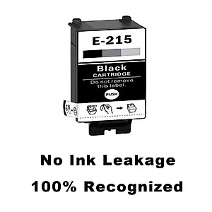 IDO Remanufactured for 215 T215 Ink Cartridges and T2950 Maintenance Box Compatible with WF-100 WF-110 Printer (3 Black, 2 Tri-Color, 1 T2950 Maintenance Box, 6 Packs)