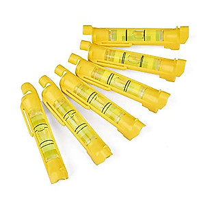 DOWELL 6-PACK Hanging Bubble Line Level Mini Spirit Line Level for Building Trades Bricklaying Tiling Engineering Surveying Metalworking and Measuring HY030637