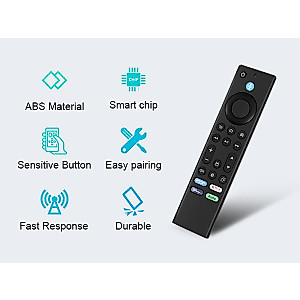 Voice Remote Control Replacement for Amazon Omni Series Smart TV 4K UHD Smart TV 4K65M600A 4K50M600A 4K43M600A 4K55M600A 4K75M600A and for Amazon TV 4-Series 4K43N400A 4K50N400A 4K55N400A