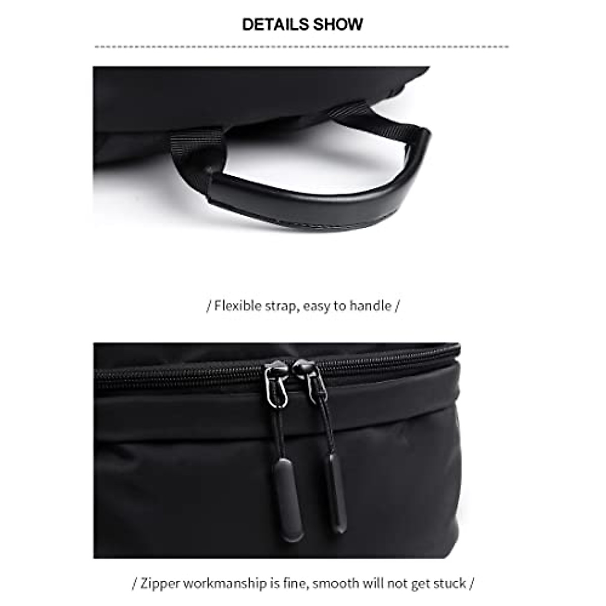 NEWSEE Water Resistant Lightweight Backpack Casual Travel Hiking Backpack Daypack Durable with USB Charging Port (black)