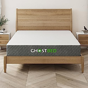 GhostBed Classic 11 Inch Cool Gel Memory Foam & Latex Mattress - Medium-Firm Feel, Made in The USA, Queen