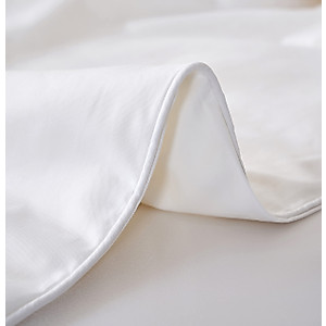 Mommesilk Silk Comforter Queen 2 in 1 Set 100% Silk Duvet All Seasons Separate 2 Layers Silk Duvets with Hooks Cozy Bedding