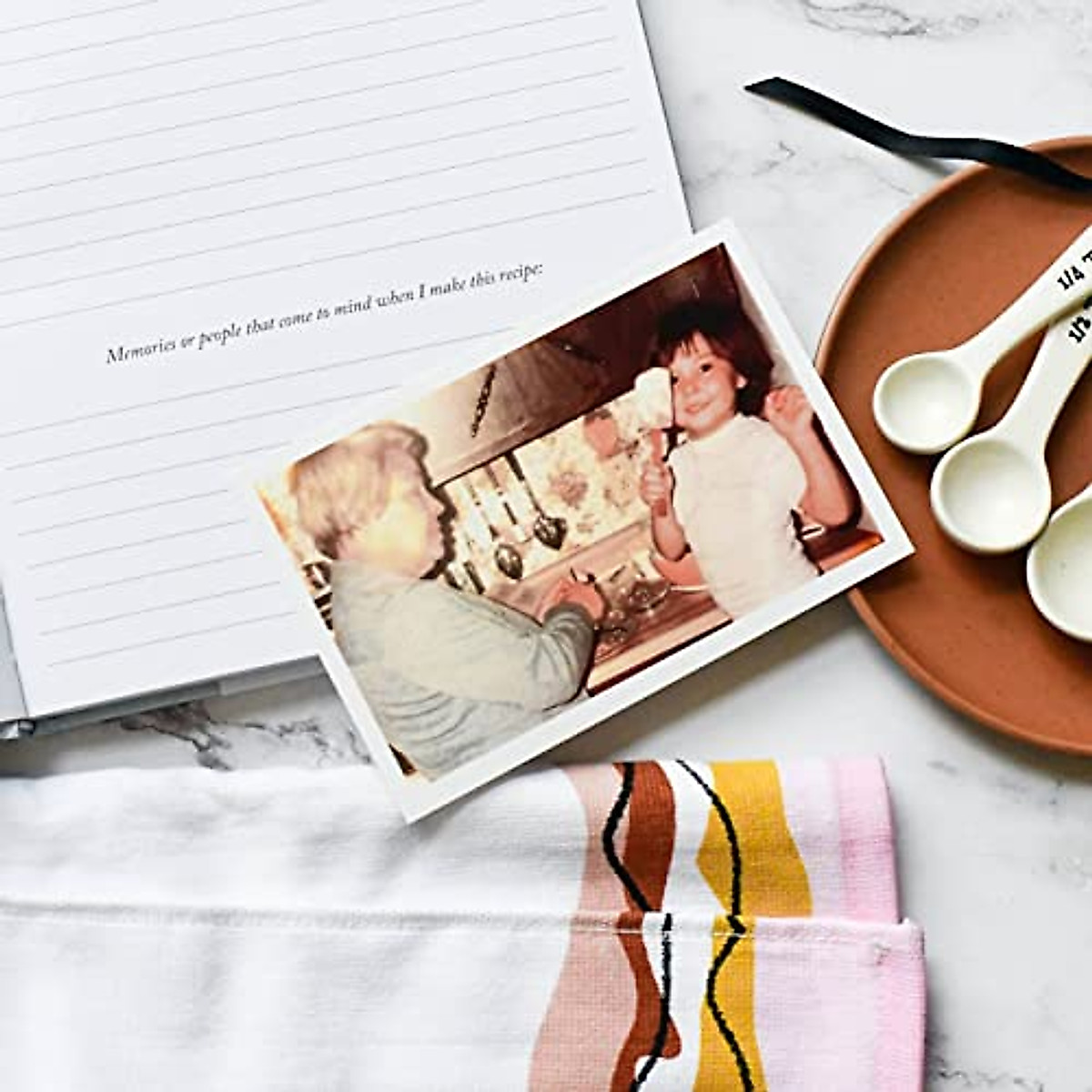 DUNCAN & STONE PAPER CO. Family Recipe Book & Keepsake Journal (160 Pages) – Blank Cookbooks for Family Recipes - Hardcover Recipe Scrapbook - Wife/Mom/Grandmas Recipe Book