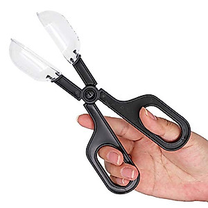 MINYULUA Reptile Feeding Tongs Long Tweezers Cricket Clamp Bug Scooper, Straight and Curved Tweezers Feeding Tools for Reptile Lizard Gecko Bearded Dragon Snake Hamsters