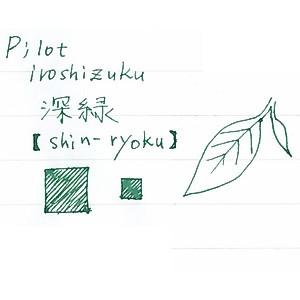 Pilot Iroshizuku Fountain Pen Ink - 50 ml Bottle - Shin-ryoku Deep Green