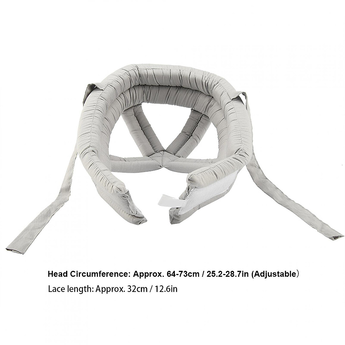 Elderly Protective Hat Anti-Fall Head Helmet Head for Elderly Falls Protective Hat Elder Head Safety Helmet for Elderly/Patient/Handicapped/Stroke Patients(Light Gray lace)