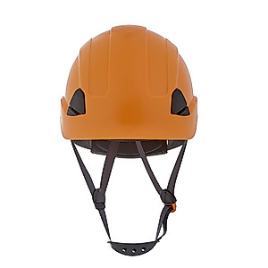 Jackson Safety CH-300 Climbing Industrial Hard Hat, Non-Vented, 6-pt. Suspension, Orange, 20903, Large