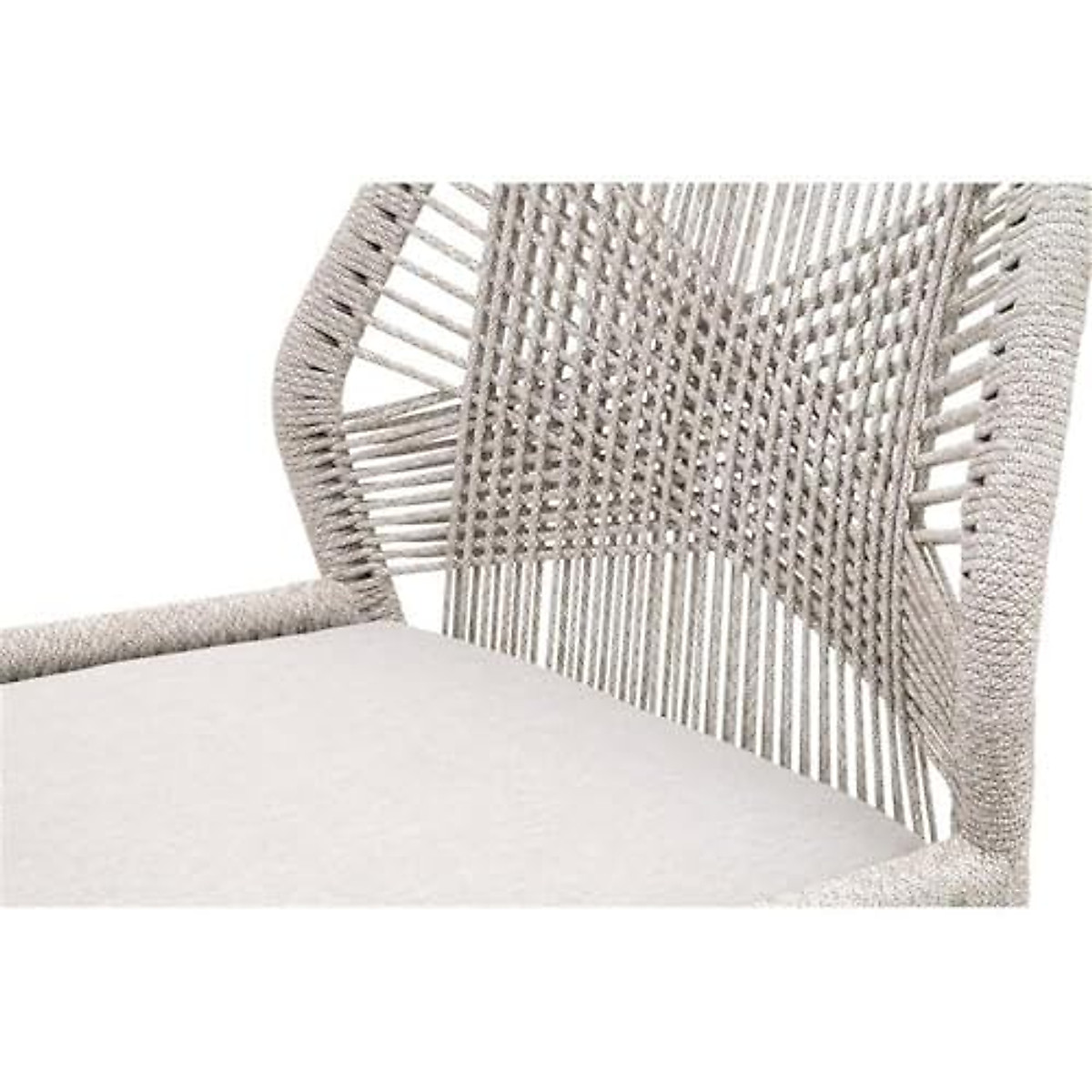 Star International Furniture Woven Loom 26" Fabric Outdoor Counter Stool - Gray