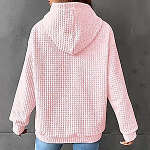 Oversized Sweatshirts For Women Loose Fit Women's Christmas Printed Hooded Sweatshirt Top (A-Christmas1-Pink, XL) Clarence Items track my orders for delivery my cart