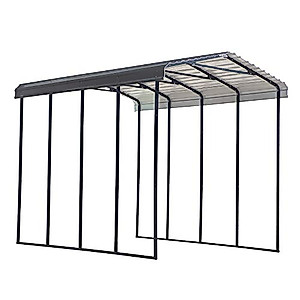 Arrow 14' x 20' x 14' 29-Gauge Metal RV Carport and Multi-Use Shelter for Large Vehicles- Charcoal