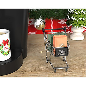 KUSOVILI Sugar Packet Holder, Metal Sweetener Container, Coffee Accessories for Restaurant and Home, Sugar Tea Bag Basket, Coffee Bar Organizer