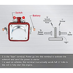 MIDIYA New Ford Hot Rod Starter Relay Solenoid 12V Heavy Duty SW3 Fits Most Ford 1956-up and Replaces B-6A-11450A,C6AF,C7AF,C3912, C9AF,D2AF11450AA 50-430