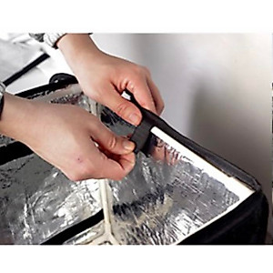 delivery bags 18.1 * 13.8 * 13.8 waterproof & flodable catreing insulated thermal bag food delivery and pizza delivery 48l-12gal