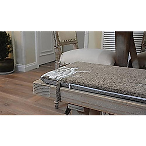 WanJing Memory Foam Bench or Porch Swing Cushion,Non-Slip Long Chair Backrest Fresco Settee Cushion,Garden & Deck Seating Pad,Indoor Sofa Couch Cushion Bay Window Seat Cushion, 36x14 Inch