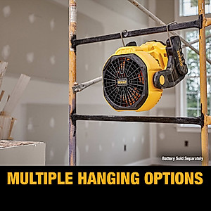 DEWALT 20V MAX Cordless Fan for Jobsite, 11-Inch, Tool Only (DCE511B)