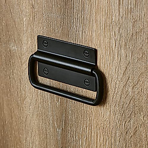 Signature Design by Ashley Calaboro Casual Lift-Top Rustic Coffee Table, Light Brown & Black