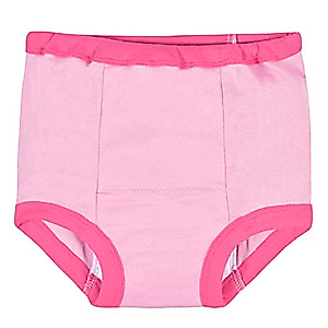Gerber Baby Girls Infant Toddler 4 Pack Potty Training Pants Underwear Rainbow Turquoise and Pink 2T