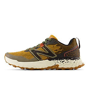 New Balance Men's Fresh Foam X Hierro V7 Running Shoe, Golden Hour/Dark Camo/Black, 11