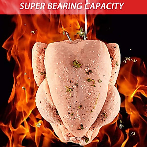 Smoker Meat Hooks 8'', Heavy Duty Hook, Stainless Steel Butcher S-Hooks Meat Hooks for Smoker, Meat Hooks Butchering, Chicken Hunting Ribs Fish Beef Poultry Hanging Grill Hook , BBQ(8 inch 5pack)