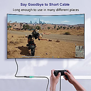 Hisatey USB 3.0 Extension Cable 20 FT Long USB Extension Cable Nylon Braided USB Male to Female Cable Heavy Duty USB Extender