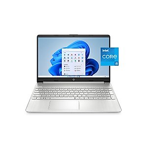 HP 2022 15.6" FHD Micro-Ege Display Laptop PC Intel 11th Gen 4-Core i5-1135G7 36GB DDR4 RAM 1TB NVMe SSD Intel Iris Xe Graphics Webcam HDMI WiFi AC BT USB-C Silver Windows 11 Pro w/RE USB Drive