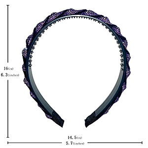 Rthfoo narrow head band (purple colorful)