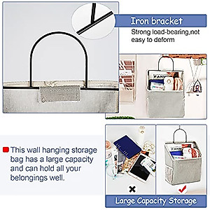 Flenpptly Wall Hanging Storage Bag Hanging Organizer Closet Hanging Storage Waterproof for Bedroom Bathroom Kitchen Dormitory Storage 3 Pack