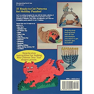 Scroll Saw Holiday Puzzles: 27 Ready-to-Cut Patterns (Fox Chapel Publishing) Seasonal Patterns for Christmas, Halloween, Easter, and Other Holiday Scrolling